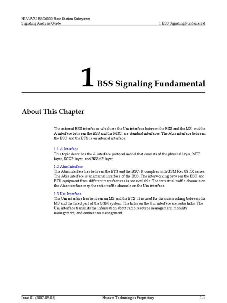 BSS Signaling Fundamental: About This Chapter | PDF | Computer Network ...