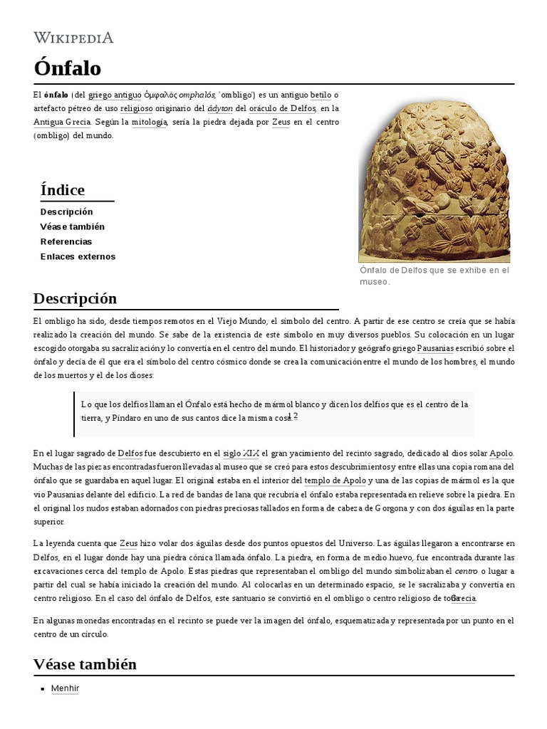 Ónfalo | PDF | Religión y creencia