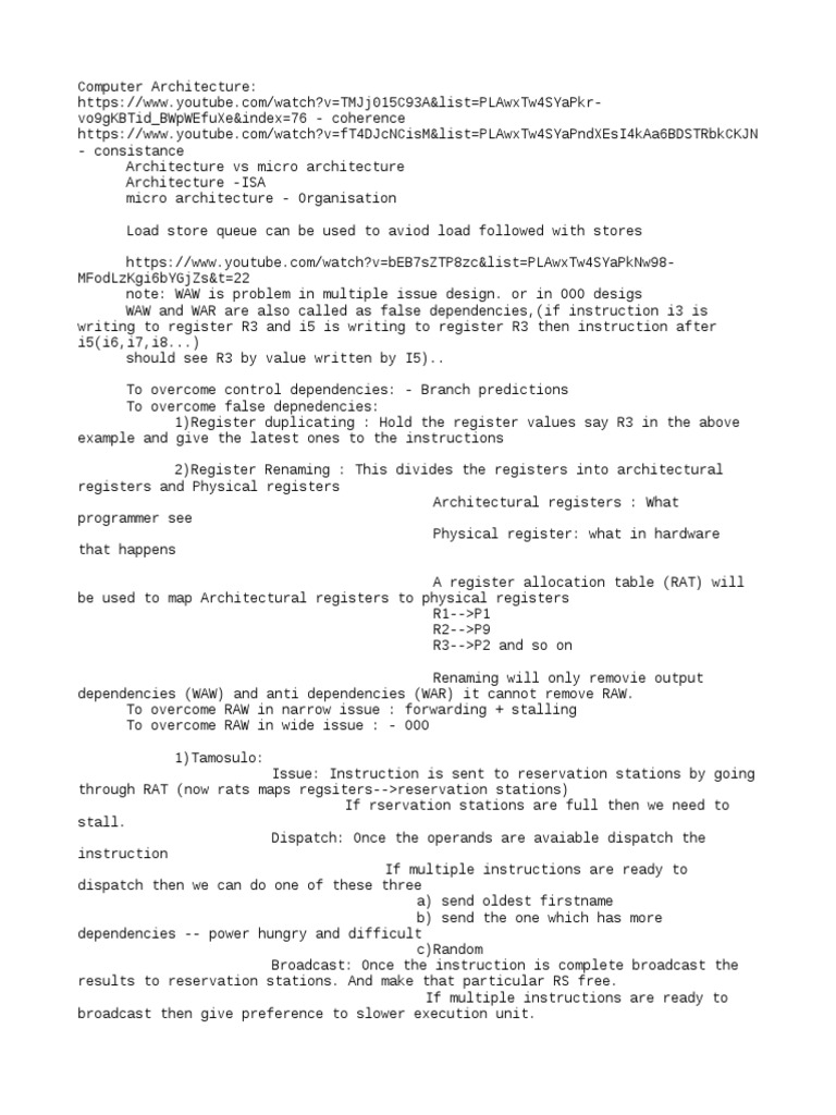 Verification and Computer Architecture Important Links | PDF | Cpu ...