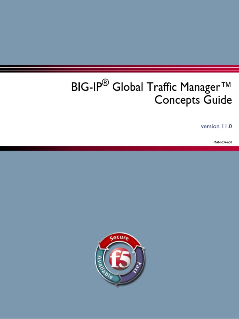F5 GTM Concepts Guide v11 | PDF | Load Balancing (Computing) | Computer ...