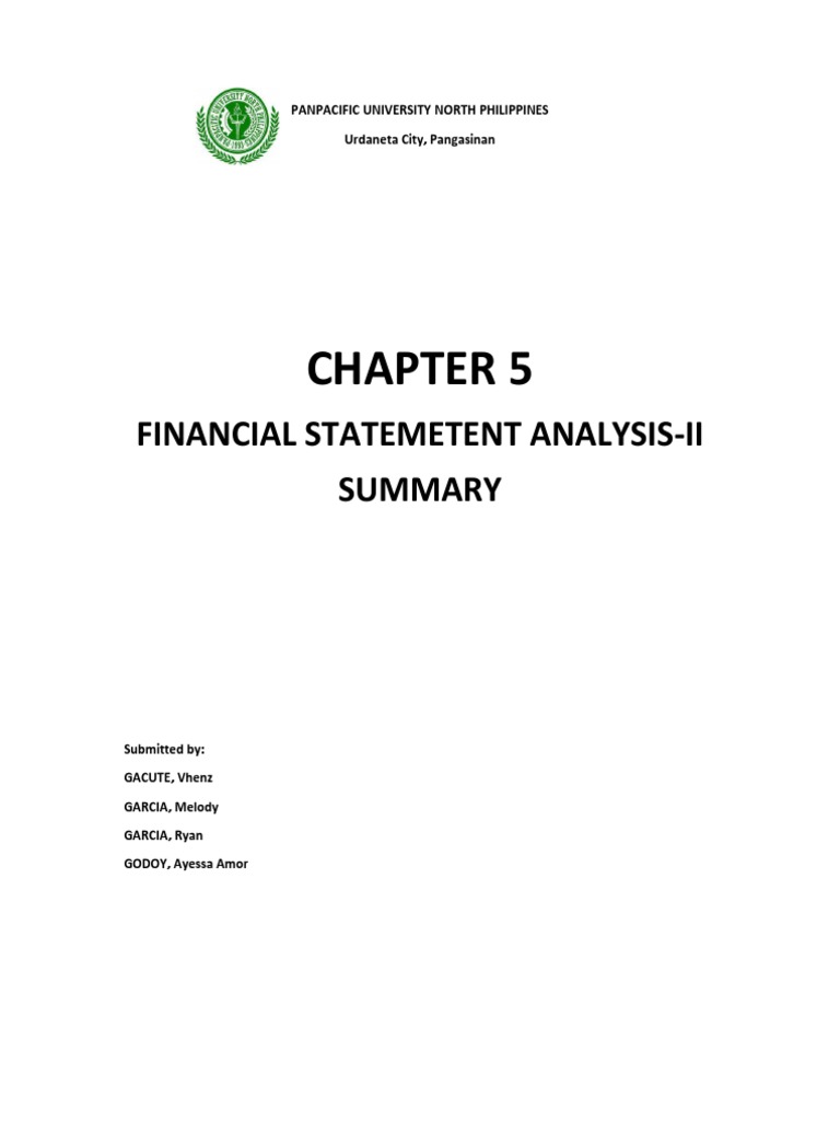 Chapter5 Summary Financial Statement Analysis-II | PDF | Debt | Return On Equity