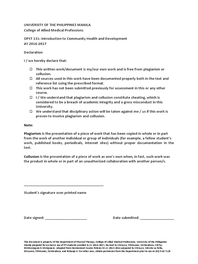 Attestation Sheet | PDF