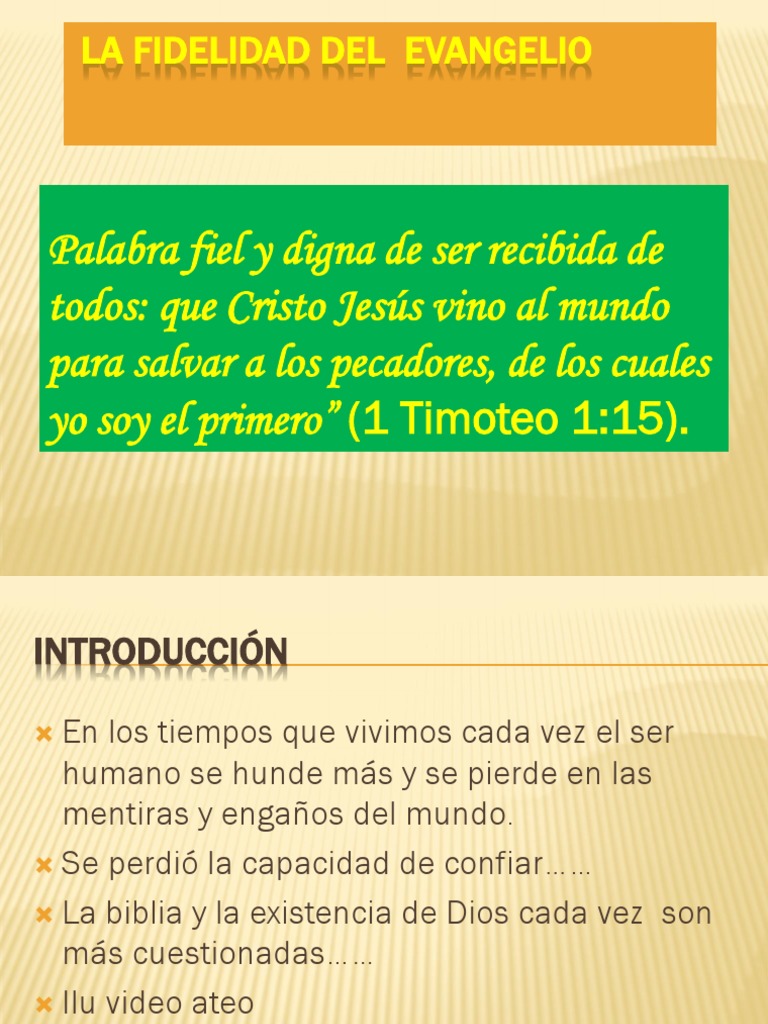 El Glorioso Evangelio | PDF | Cristo (título) | Pecado