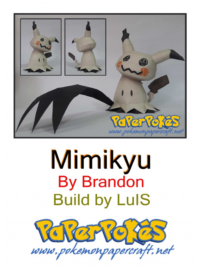 Mimikyu Papercraft Pdf