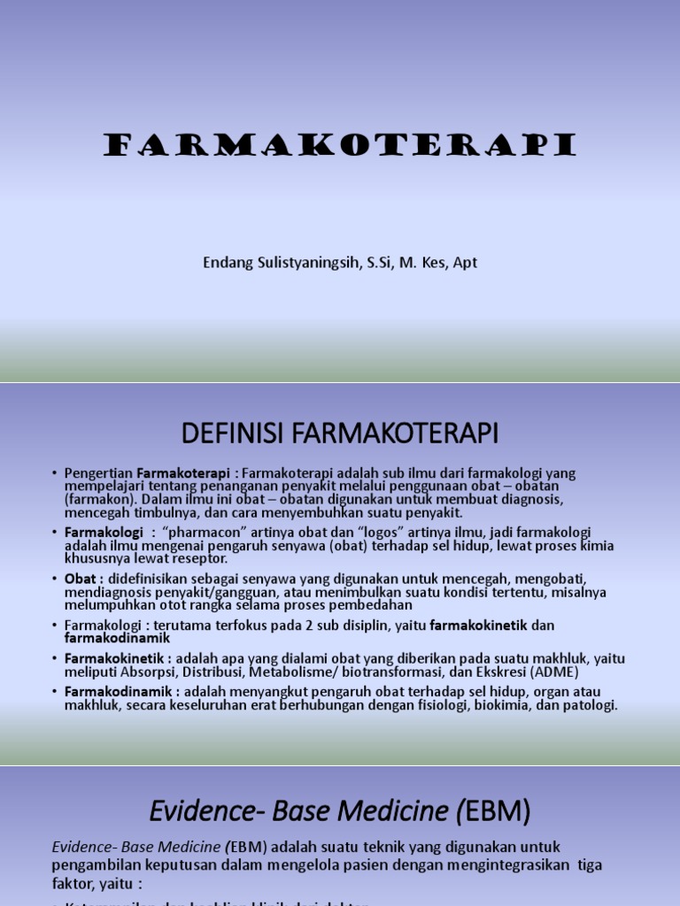 Kuliah Farmakoterapi | PDF