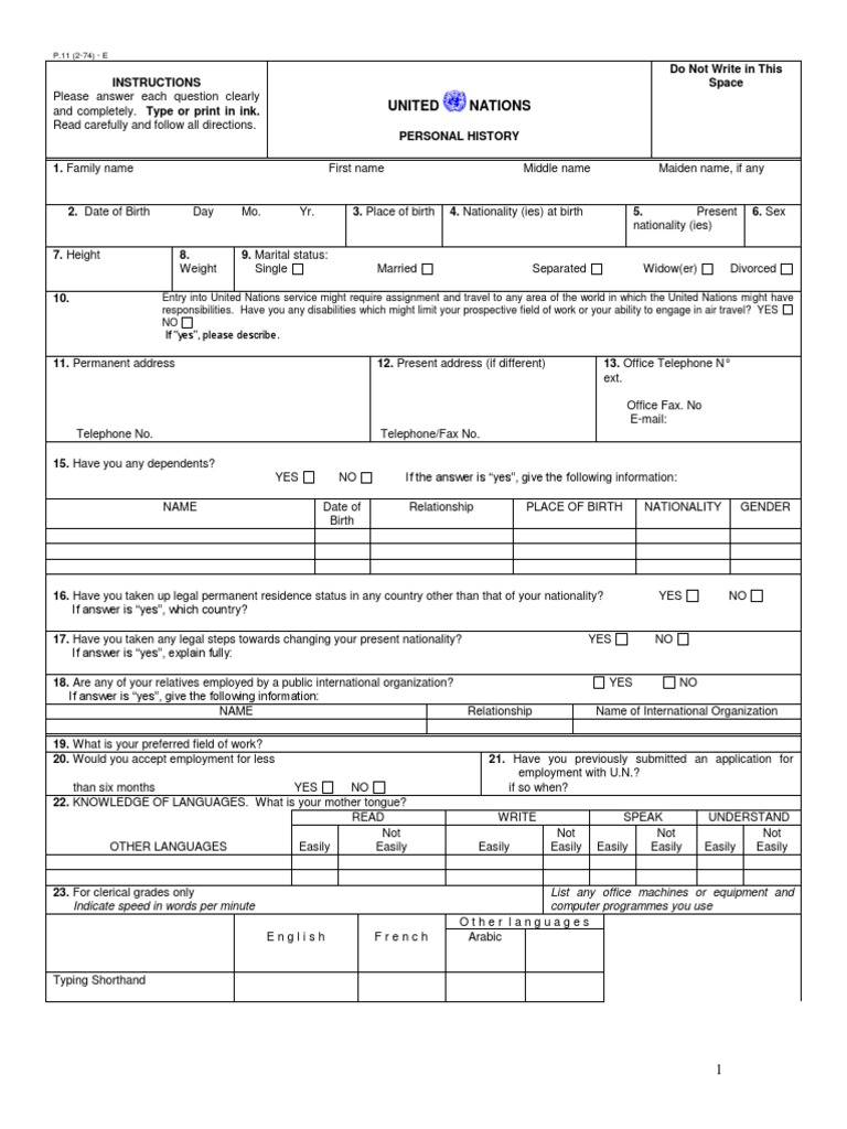 PHP-P11 Form.pdf | Academic Degree | Employment