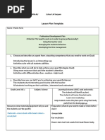 Grade R Lesson Plan | PDF | Behavior Modification | Cognition