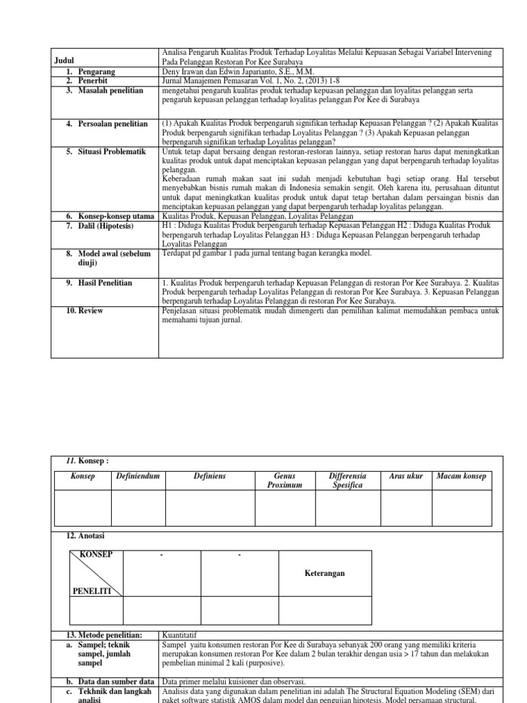 Contoh Sota Kuantitatif | PDF