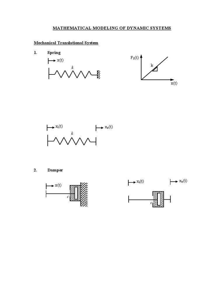 Mathematical Modelling | PDF | Torque | Machines