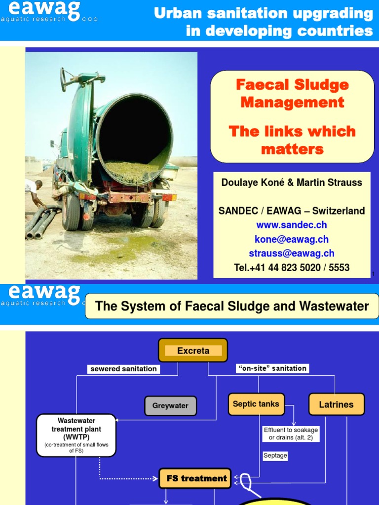 Faecal Sludge Management The Links Which Matters: Doulaye Koné & Martin ...