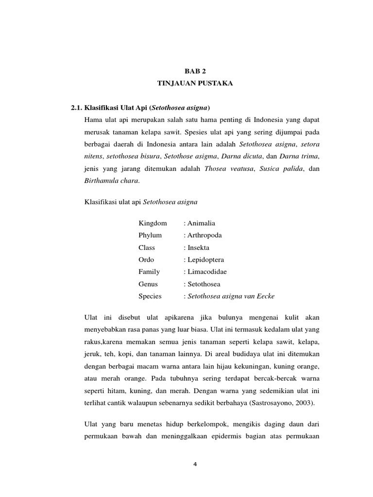 Klasifikasi dan Siklus Hidup Ulat Api | PDF | Kesehatan Holistik ...