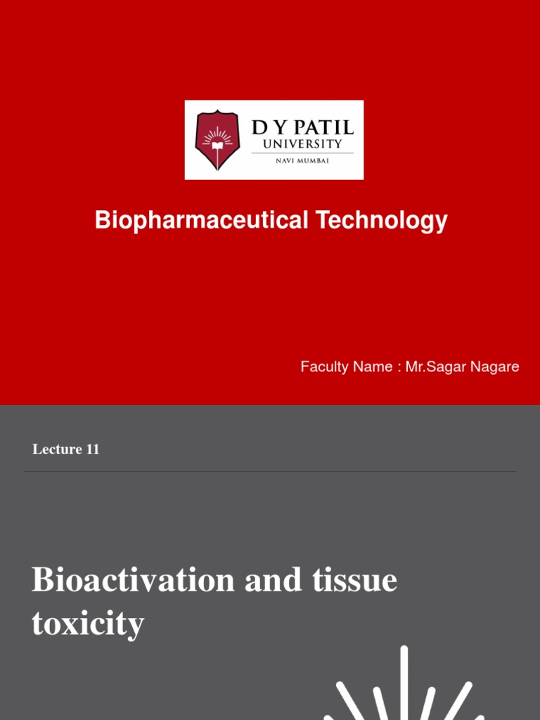 Bioactivation and Tissue Toxicity Lec 11 | PDF | Glutathione | Radical ...
