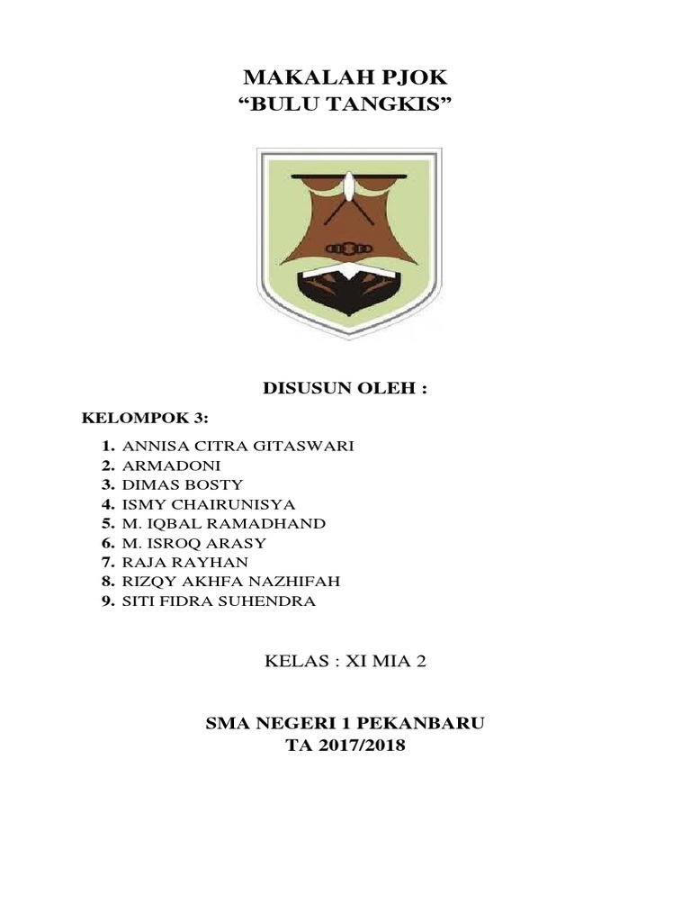 Contoh Cover Makalah PJOK Kelompok | PDF | Karier & Perkembangan ...