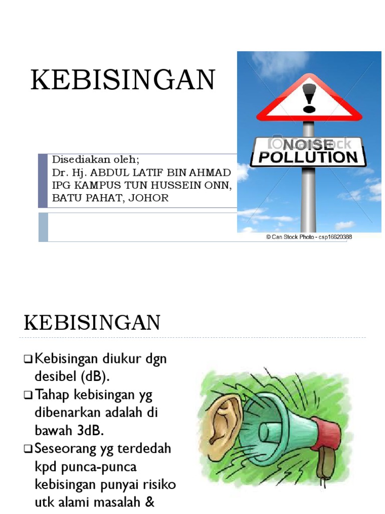 Kesan Bunyi Bising dan Langkah Pencegahan | PDF
