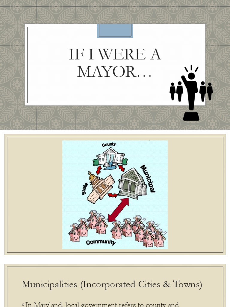 If I Were A Mayor | PDF | Mayor | Local Government
