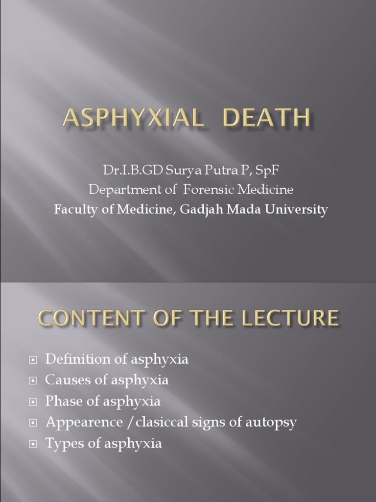 A Comprehensive Guide to Asphyxia: Definitions, Causes, Signs, Types ...