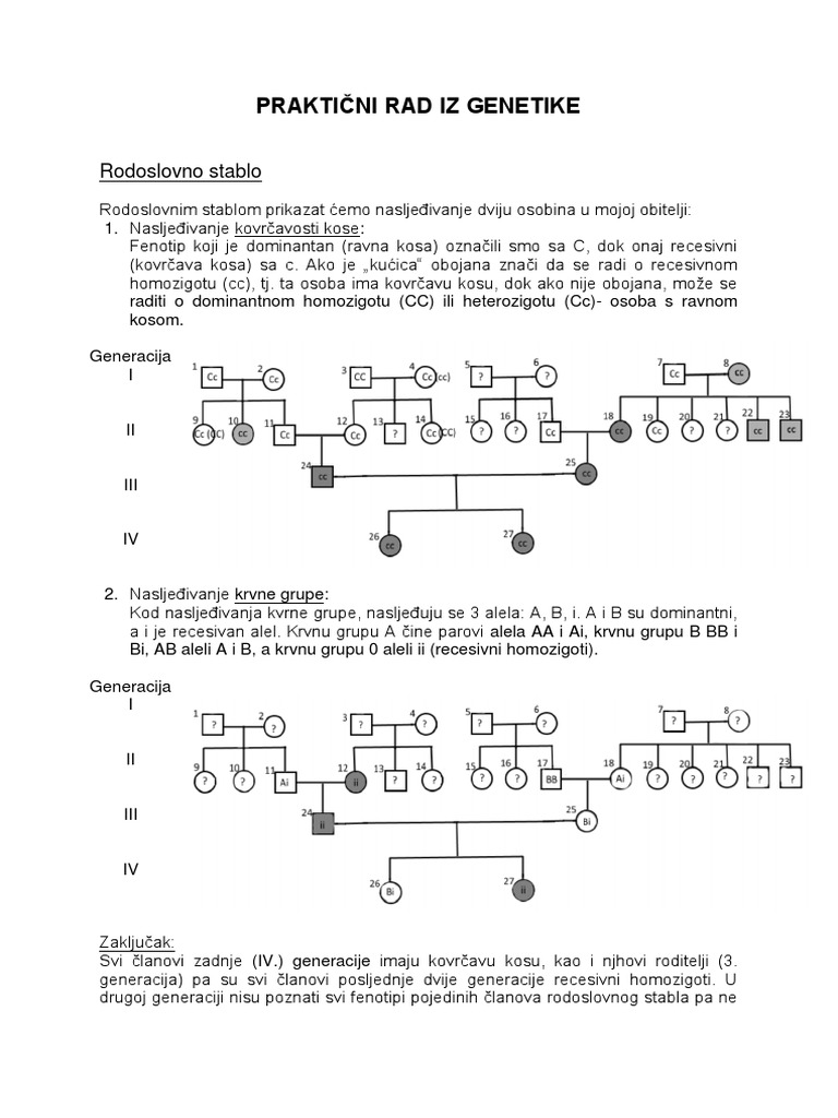 Praktični Rad Iz Genetike | PDF