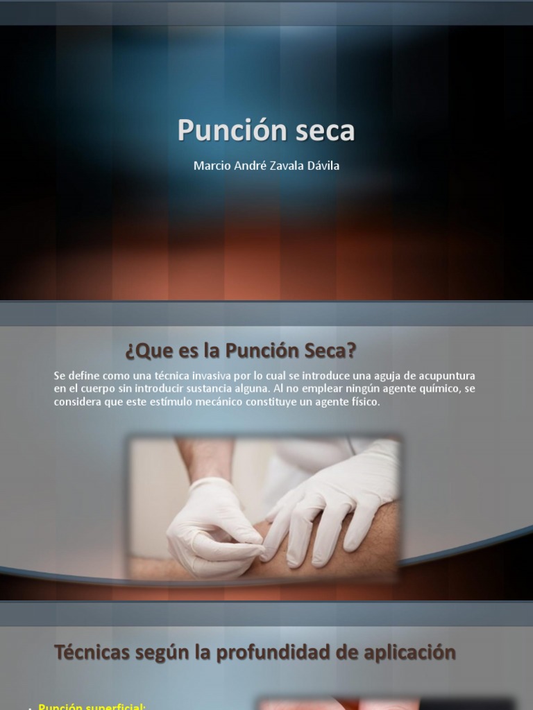 Técnicas de Punción Seca y Contraindicaciones | PDF | Dolor | Músculo