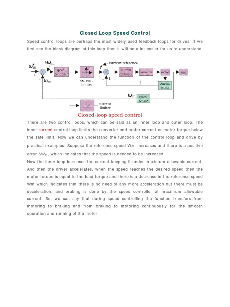 Closed Loop Speed Control: Current | PDF
