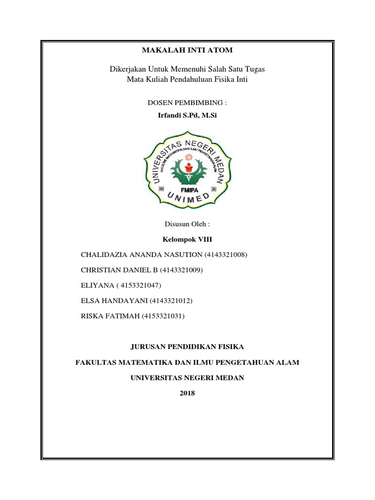 Makalah Inti Atom | PDF