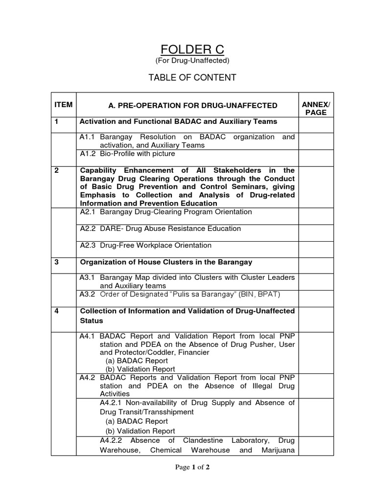 Barangay Drug Clearing Program Manual | PDF | Substance Abuse | Government