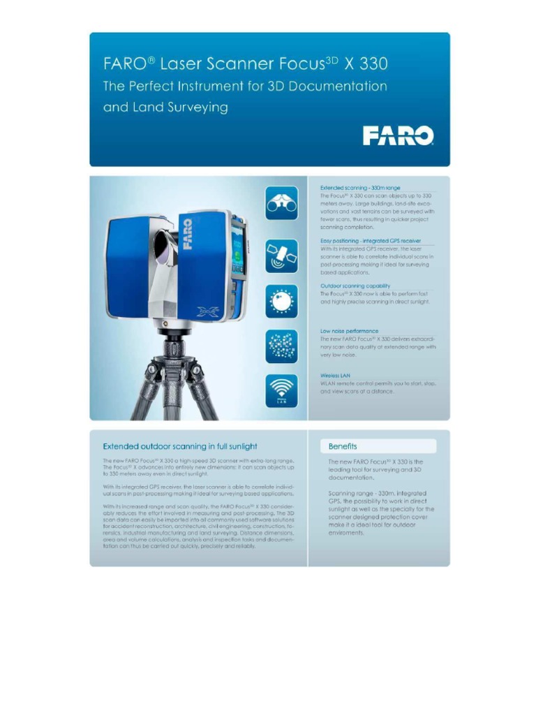 Catalogo Faro Focus 3d x130 | PDF