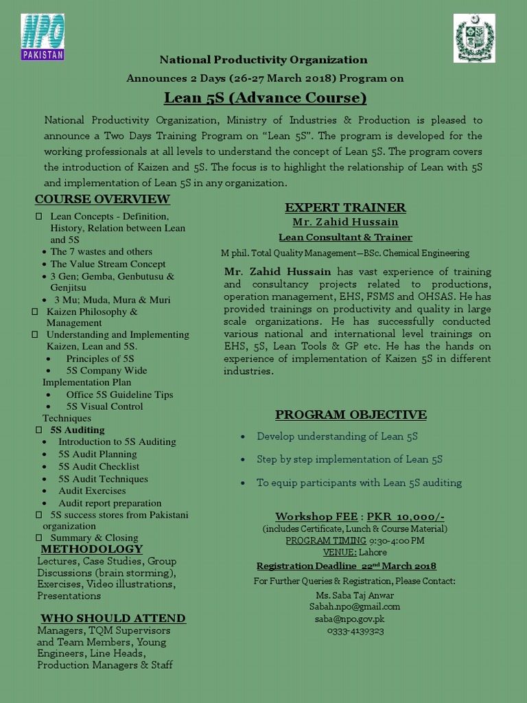 Advance Lean 5S PDF | PDF | Lean Manufacturing | Systems Thinking