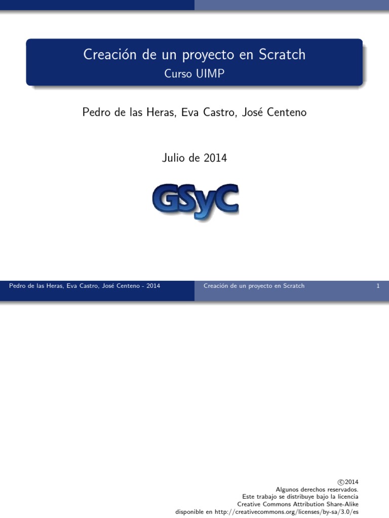 Guía Completa: Crear Proyectos en Scratch | PDF | Scratch (lenguaje de ...