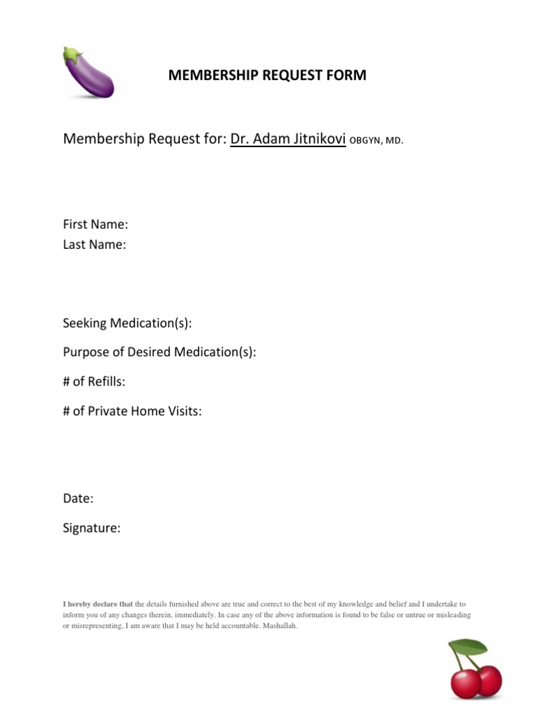 Membership Request Form | PDF