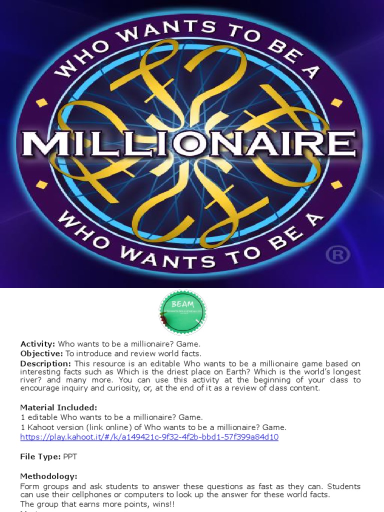 Who Wants To Be A Millionaire | PDF | Desert | Mountains