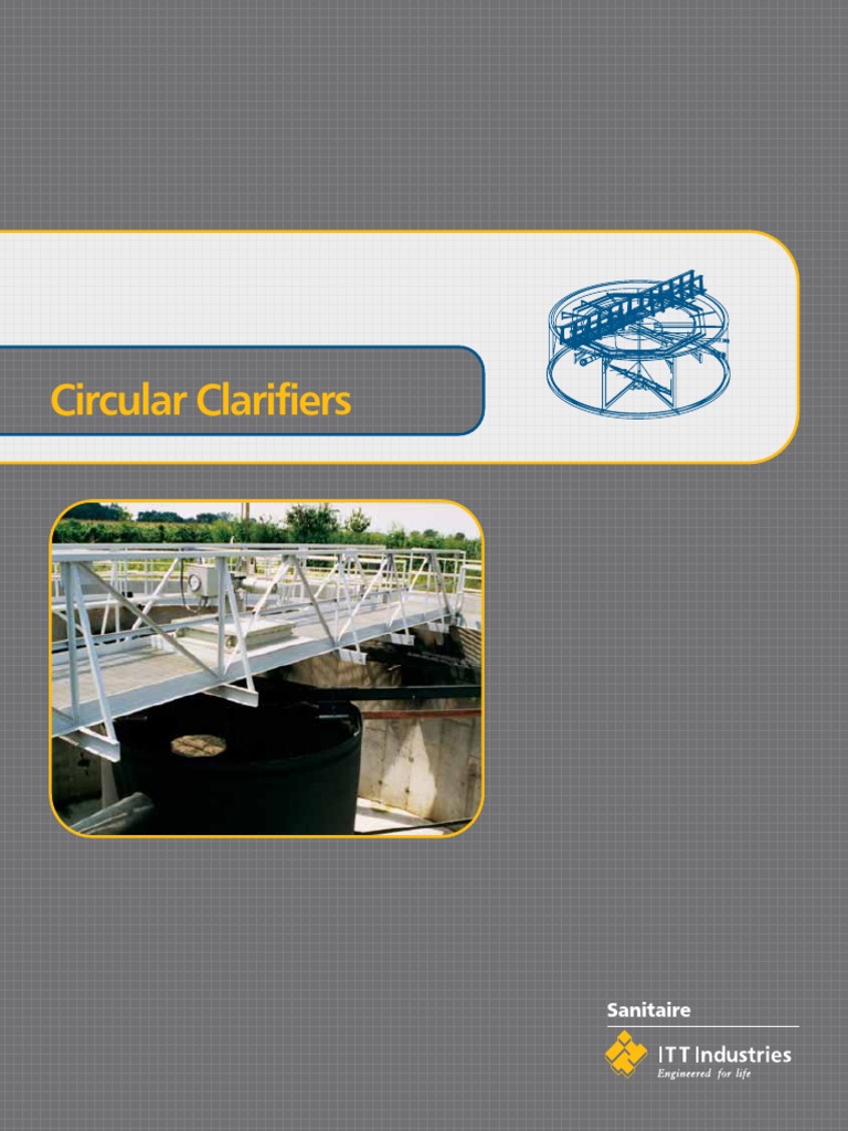 Circular Clarifiers: Sanitaire | PDF | Industries | Manufactured Goods
