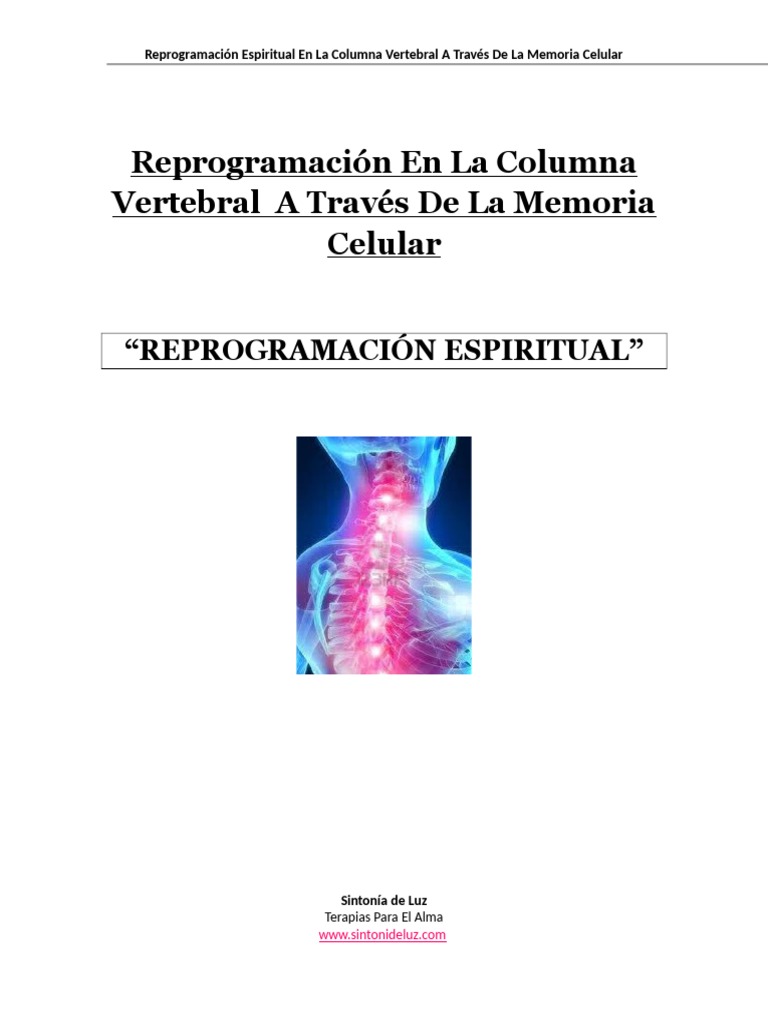 Curso Reprogramaci N de Columna Vertebral A Trav S | PDF | Vida | Alma