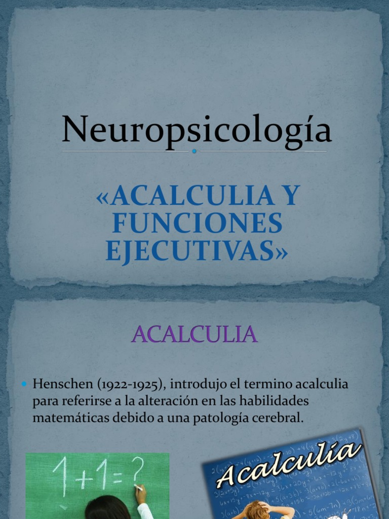 Acalculia | PDF | Lóbulo frontal | Afasia