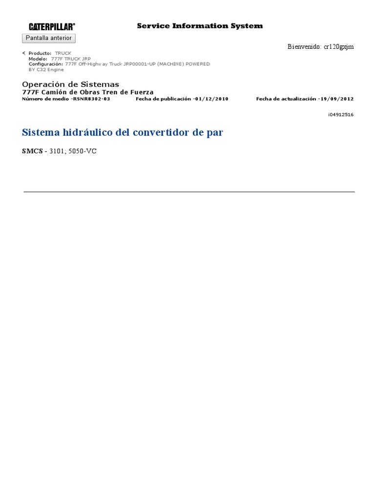 Trasmicion 777F | PDF | Transmisión (Mecánica) | Embrague