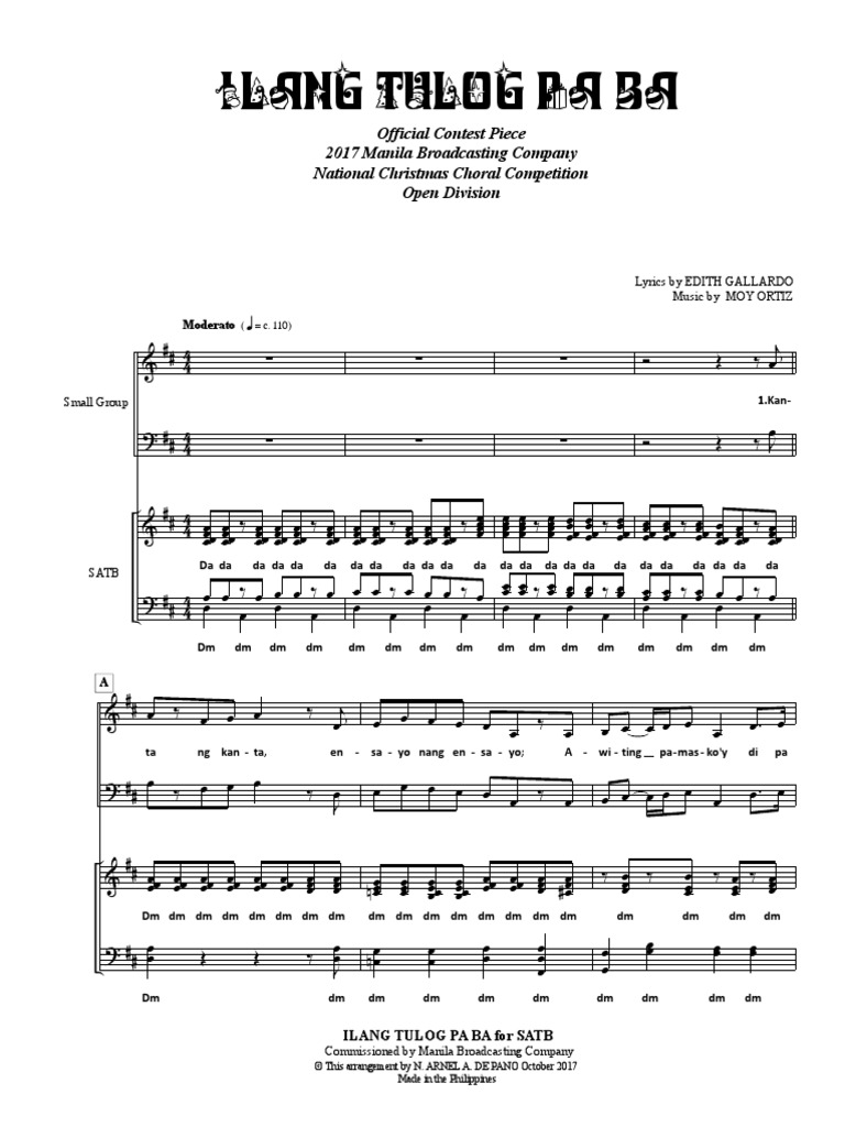 ILANG TULOG PA BA - Unedited PDF | PDF