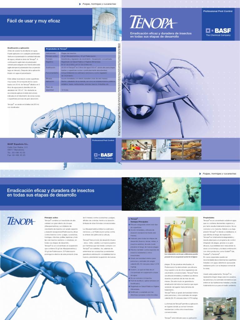 Tenopa SC Folleto | PDF | Insectos | Insecticida