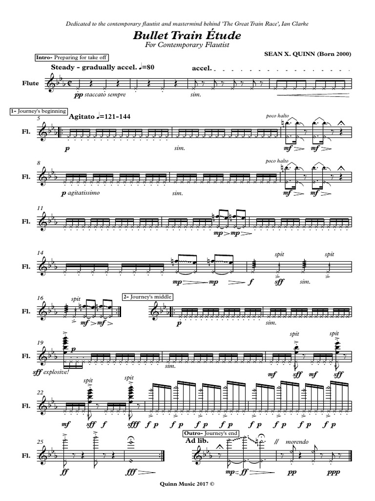 Bullet Train PDF | PDF | Woodwind Instruments