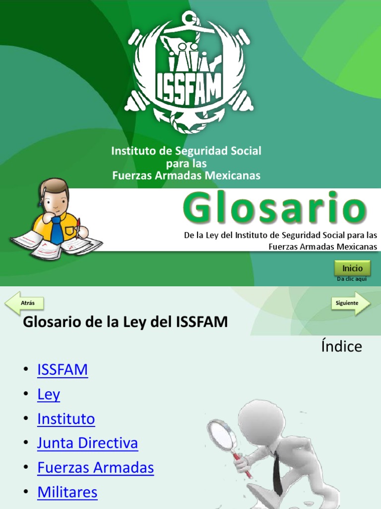 Glosario Ley ISSFAM Fuerzas Armadas | PDF | Militar | Ejército