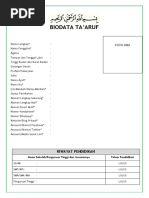 Format Biodata Taaruf | PDF