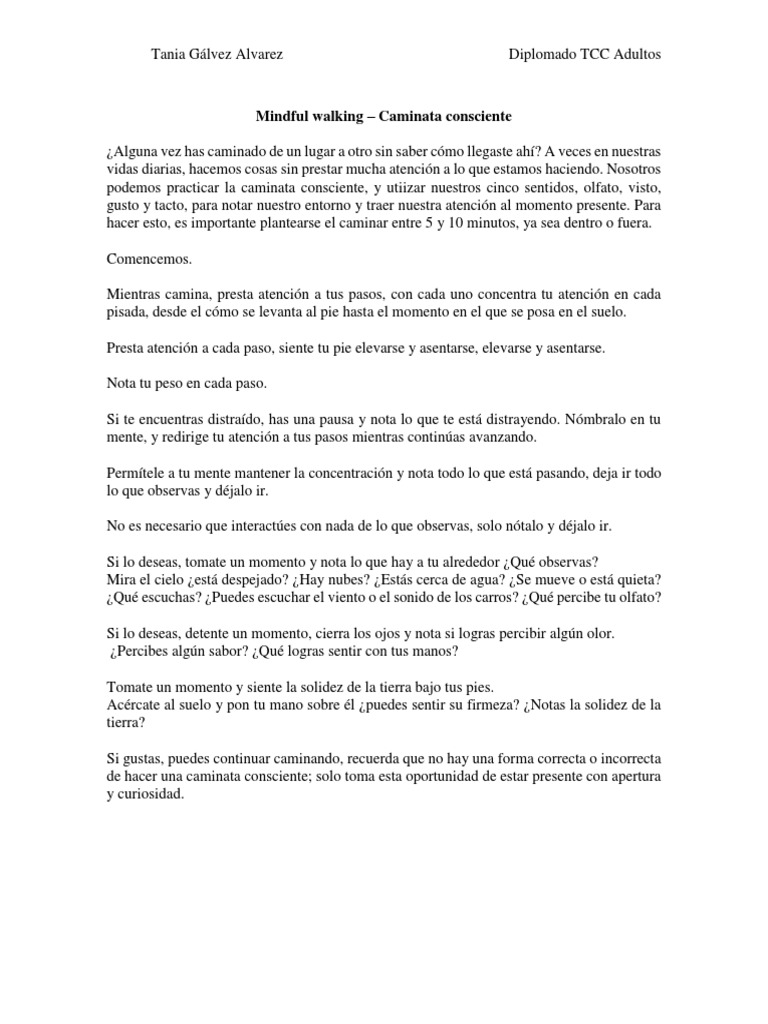 Mindful Walking | PDF