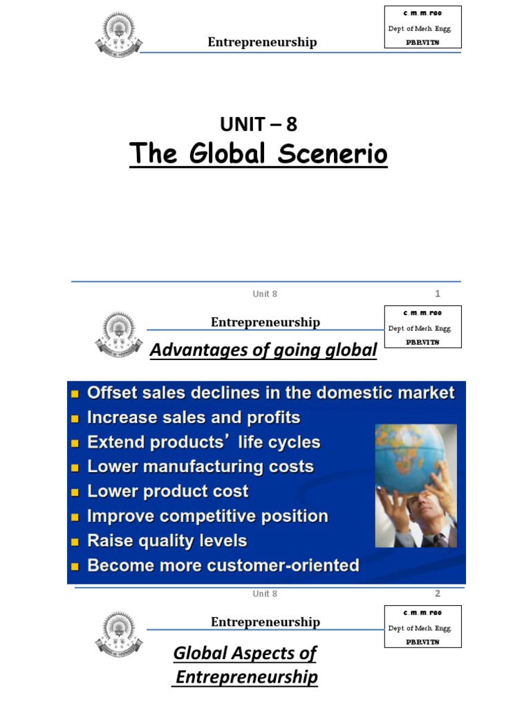 Global Aspects of Entrepreneurship | PDF | Entrepreneurship | Non ...