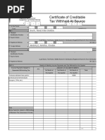 Sample 2307 | PDF | Withholding Tax | Corporate Tax