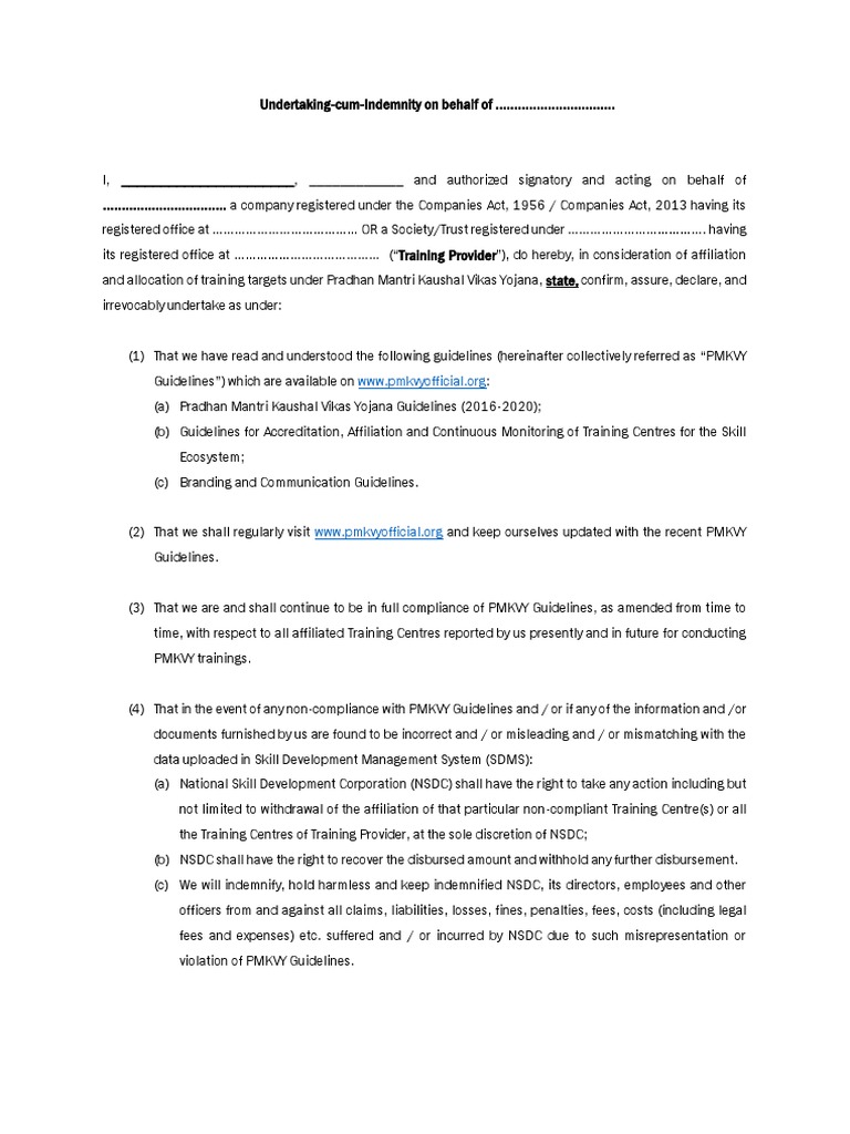 Indemnity Bond | PDF | Indemnity | Civil Law (Legal System)