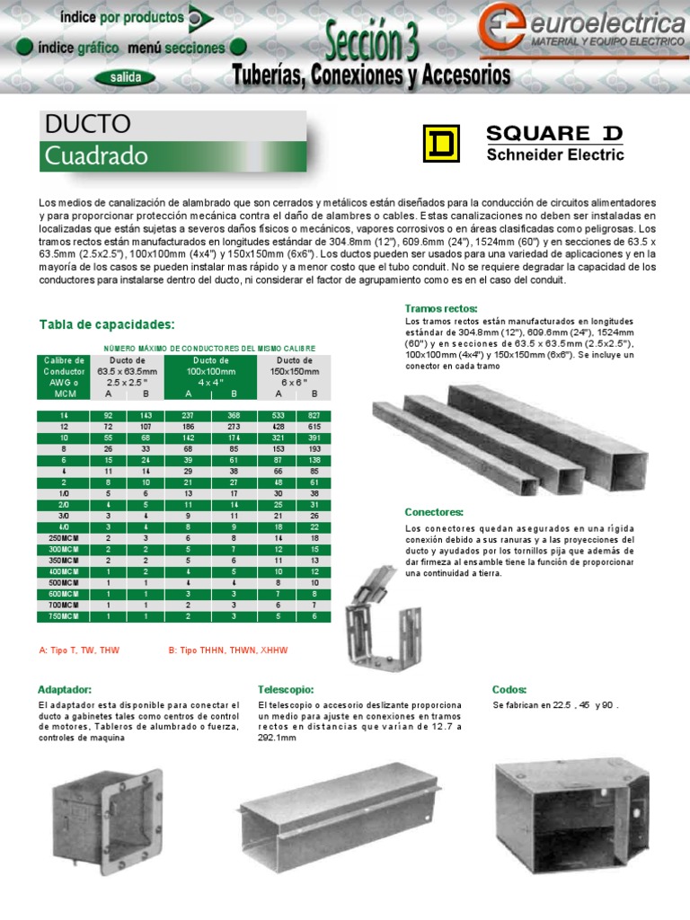 Square D | PDF | Tubería (transporte de fluidos) | Bienes manufacturados