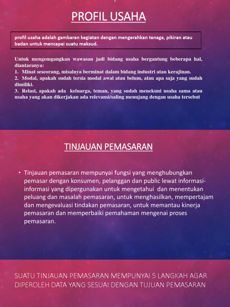 Profil Usaha | PDF | Karier & Perkembangan | Bisnis