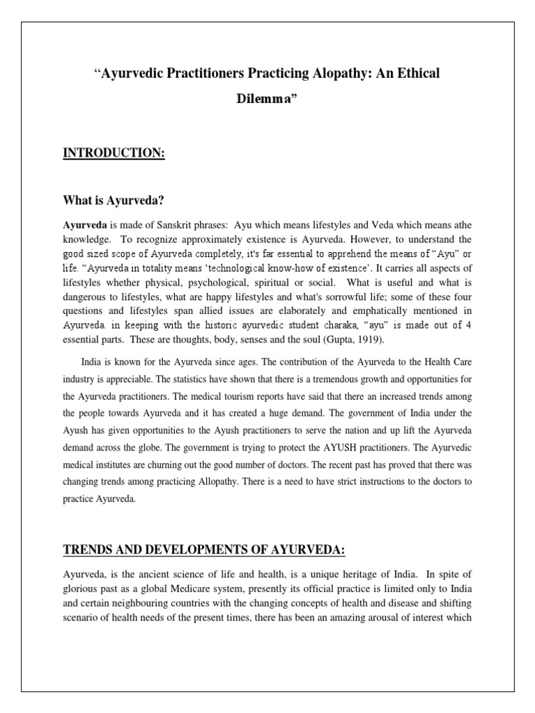 Abbas Final Abstract | PDF | Ayurveda | Homeopathy