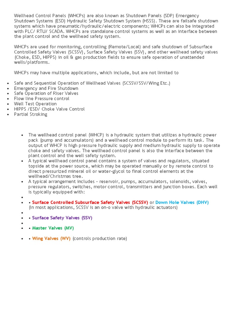 Surface Controlled Subsurface Safety Valves (SCSSV) | PDF
