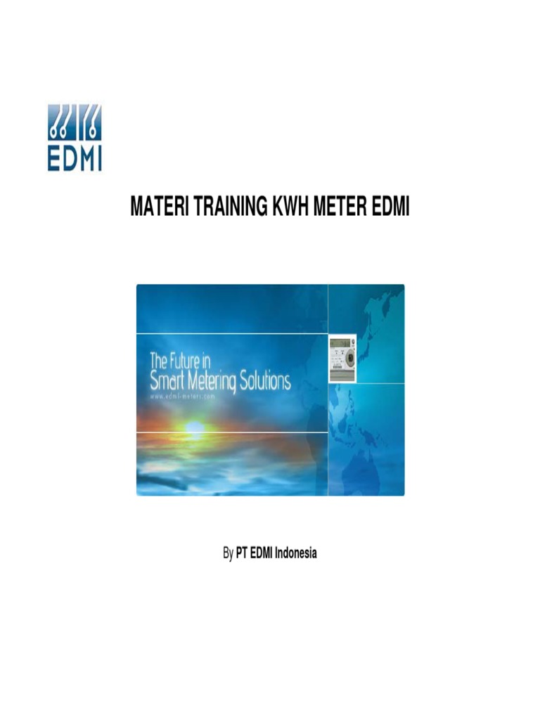 Training KWH Meter Edmi | PDF