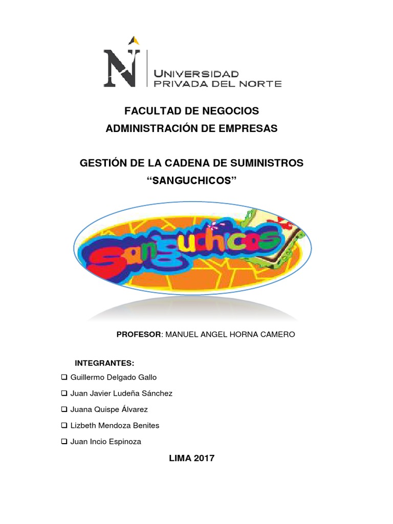Trabajo Final - Gestion de La Cadena de Suministros | PDF | Inventario | Logística
