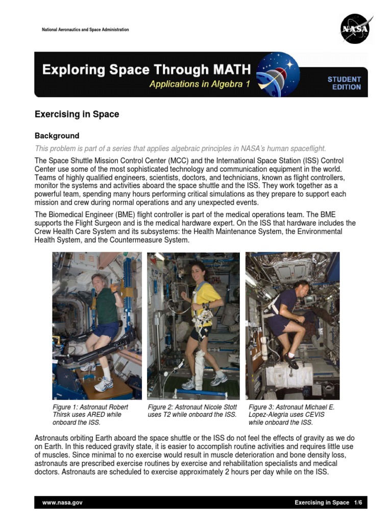 Exercising in Space: NASA's Fitness Guide | PDF | Flight Controller ...